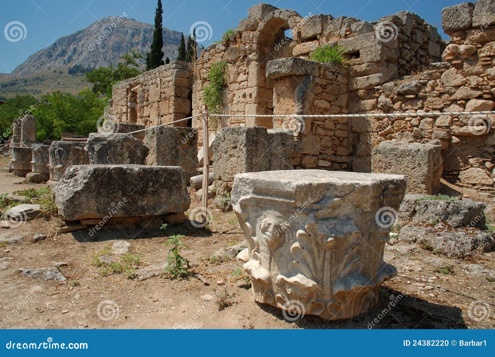 Ancient Corinth stock photo. Image of corinth, holidays - 24382220