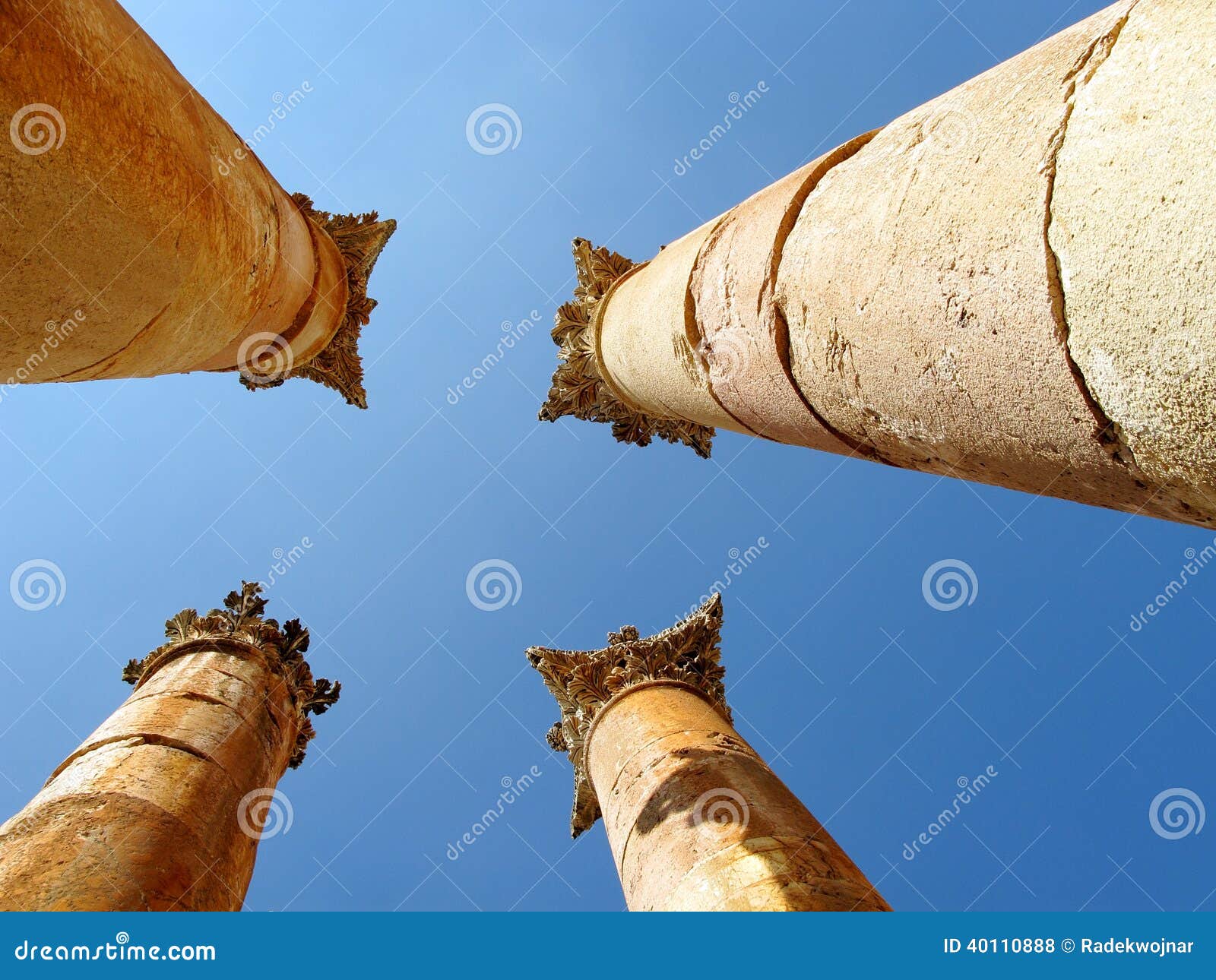 Ancient Corinthian columns stock photo. Image of ancient - 40110888