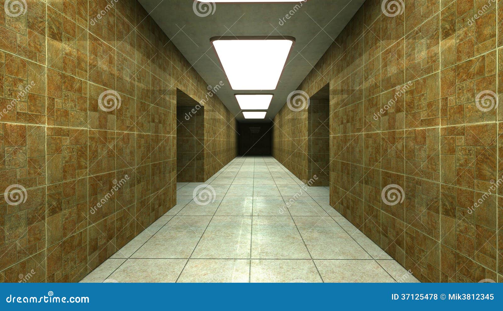 Ancient corridor stock illustration. Illustration of station - 37125478