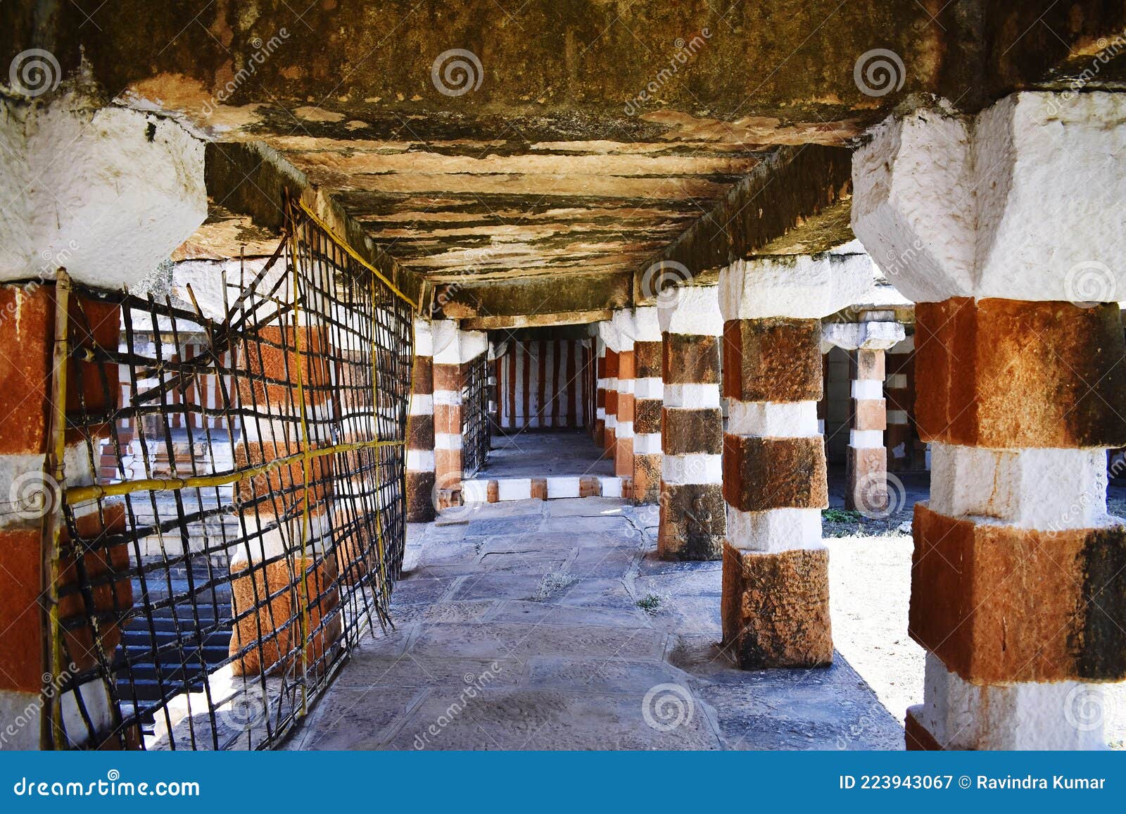 An Ancient Corridor with Stone Pillars Situated at Kurnool, Andhra ...