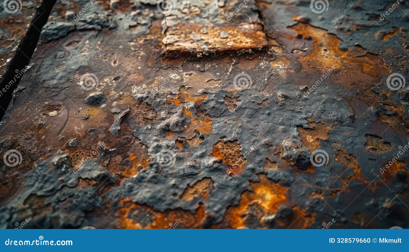 Ancient Corroded Metal Sheet Displaying Extensive Oxidation Patterns ...