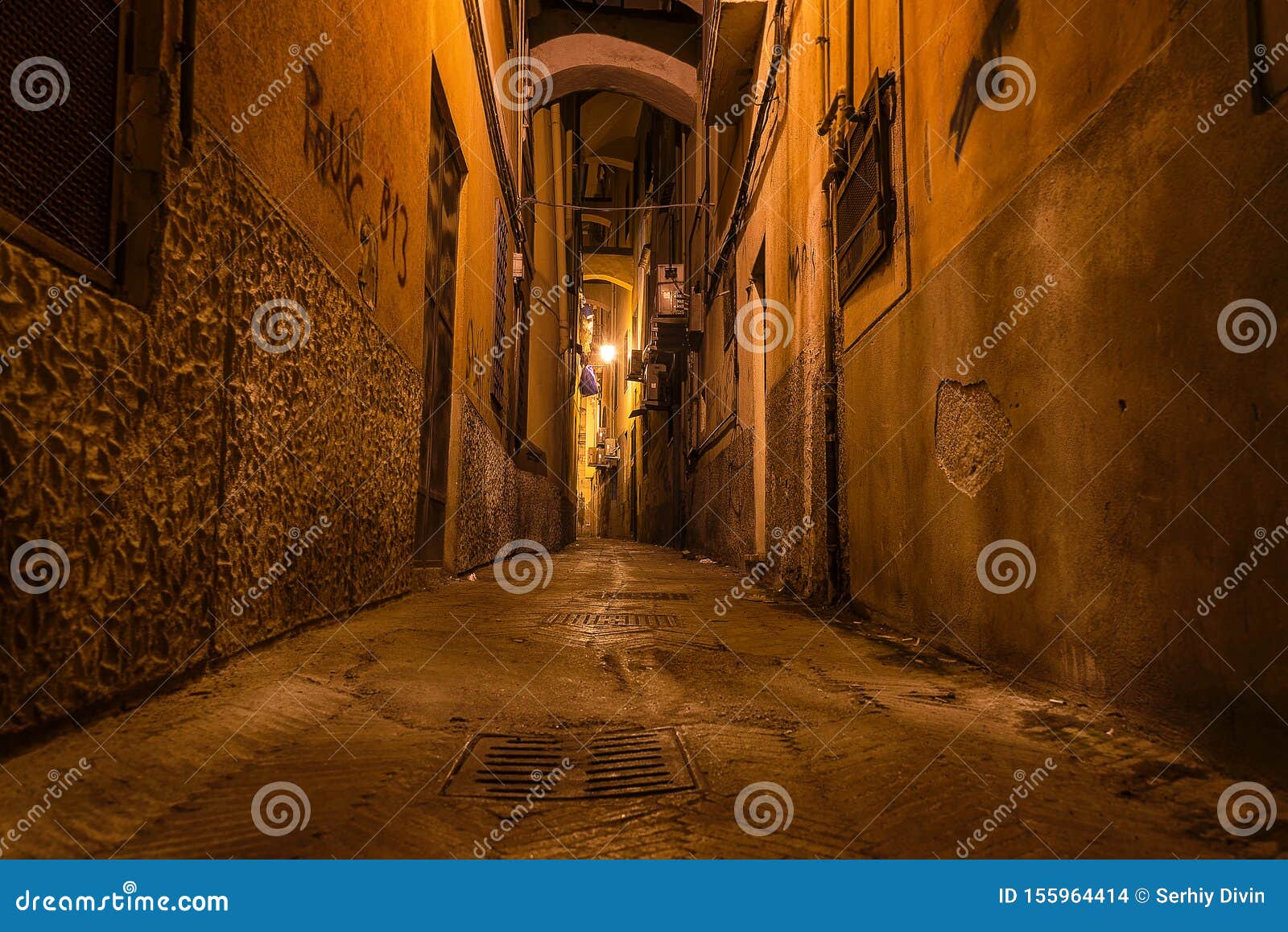 Ancient courtyard at night stock photo. Image of courtyard - 155964414