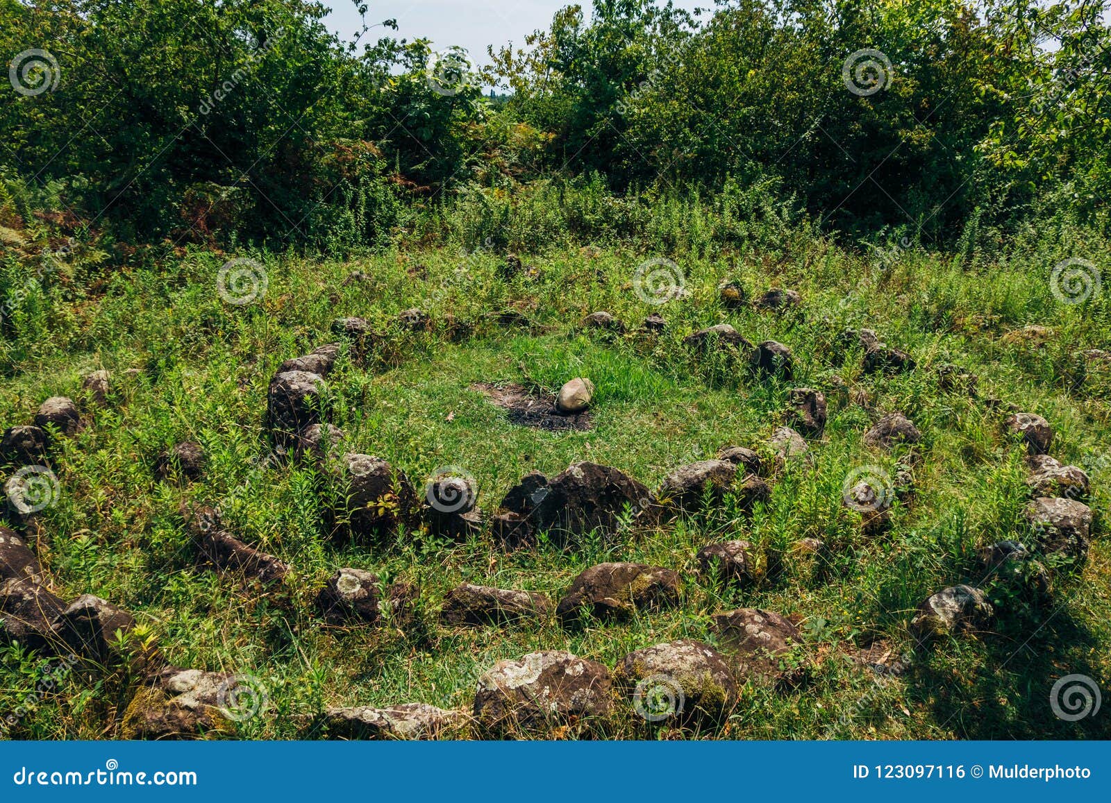 Megalithic Stone Tomb In Sumba Island, Indonesia Stock Image ...