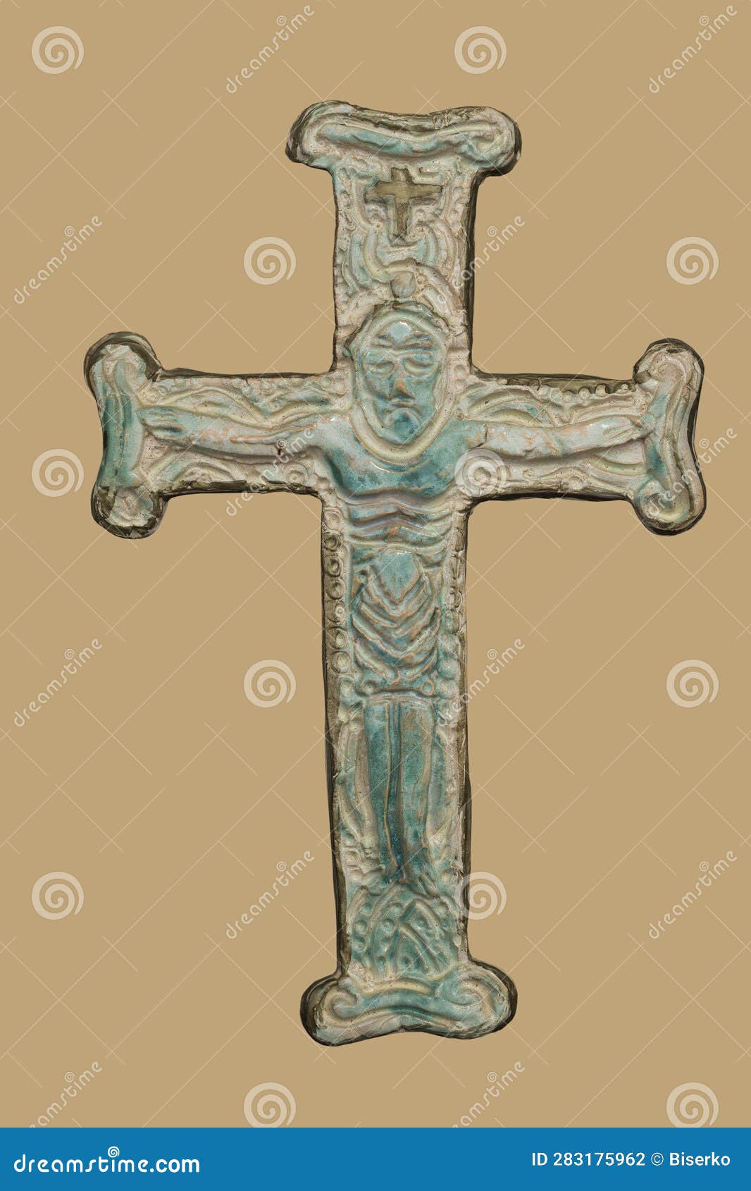 Ancient Cross with Relief of Jesus Stock Photo - Image of jesus ...