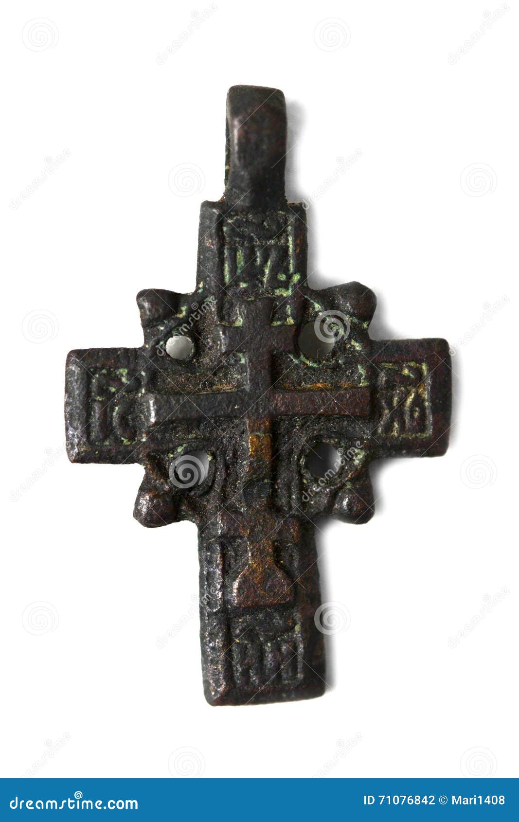 Ancient cross on the neck stock photo. Image of casting - 71076842