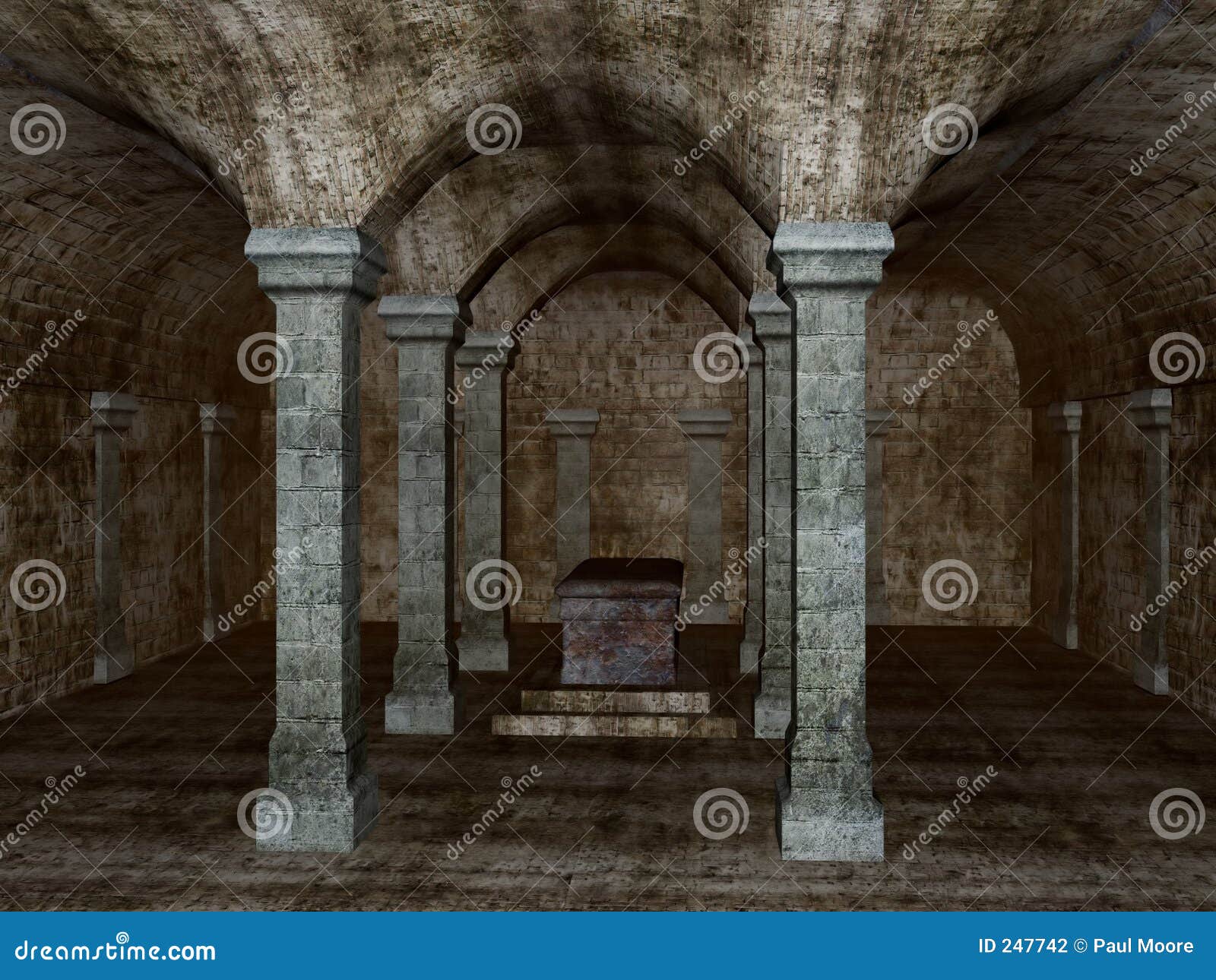 Ancient Crypt stock illustration. Illustration of corpse - 247742