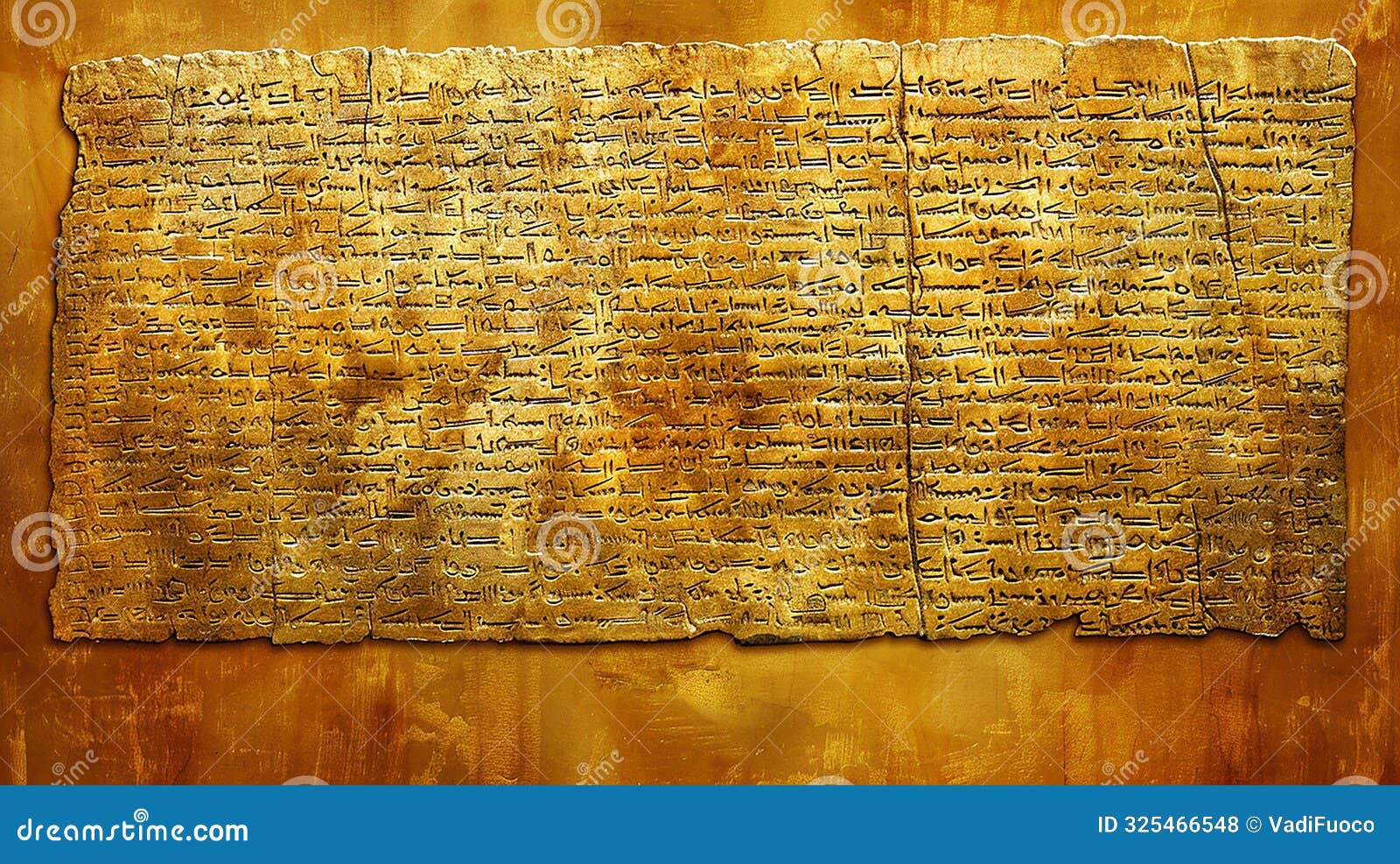 Ancient Cuneiform Sumerian Text. Historical Background On The Theme Of ...