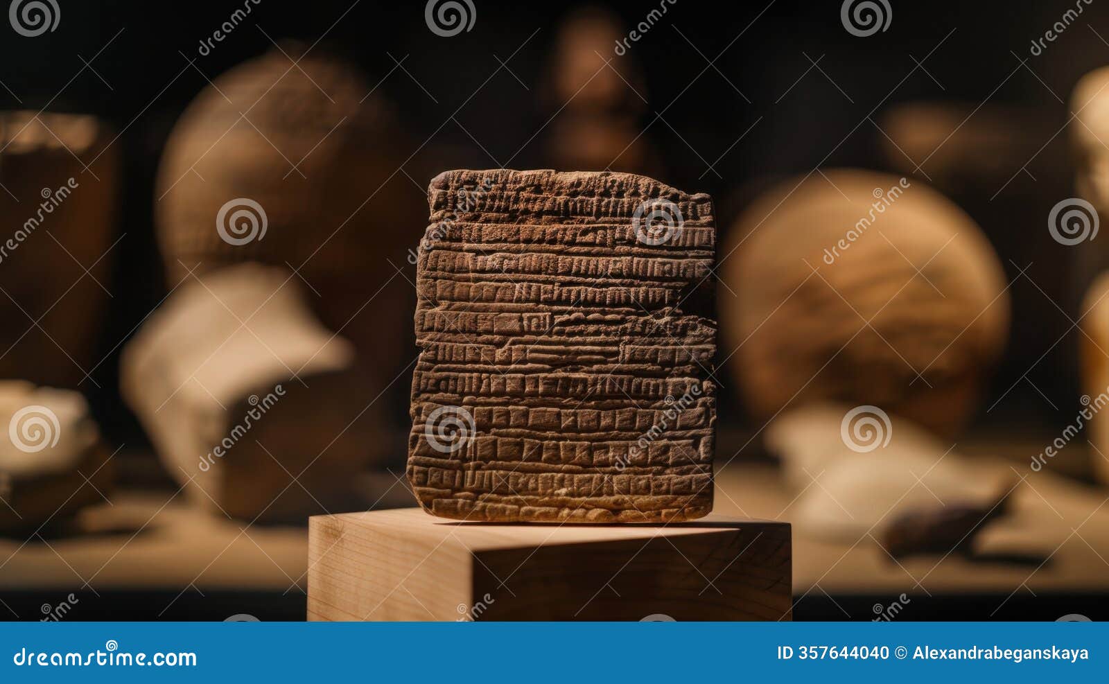 Ancient Cuneiform Sumerian Text. Historical Background On The Theme Of ...
