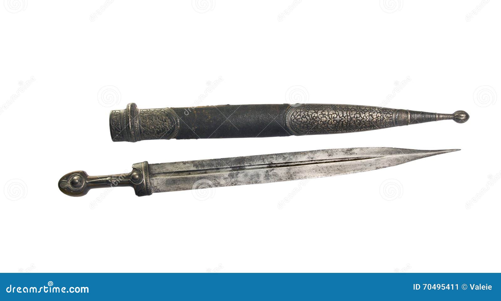 Ancient Dagger Georgian with Scabbard, 18-19 Century Stock Image ...