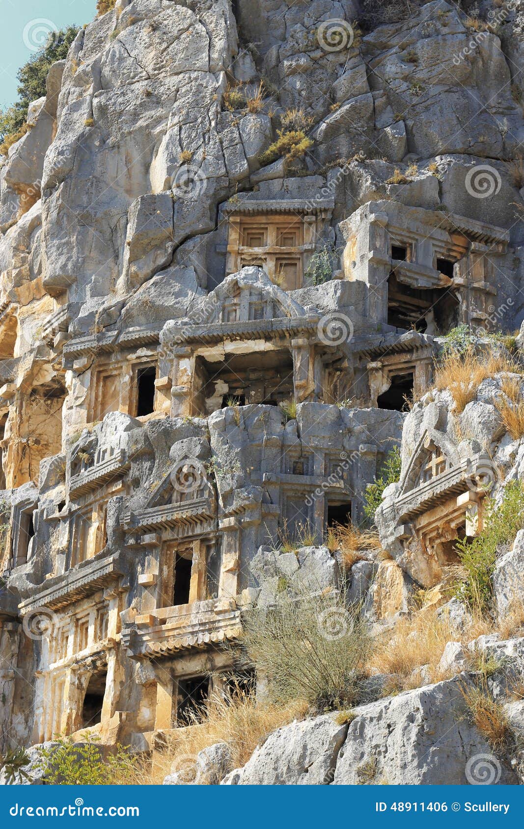 Ancient Dead Town in Myra Demre Turkey Stock Photo - Image of antique ...