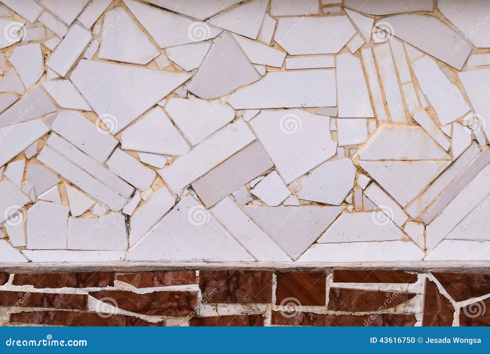 Ancient Decorative Mosaic from Tile Fragment Stock Photo - Image of ...