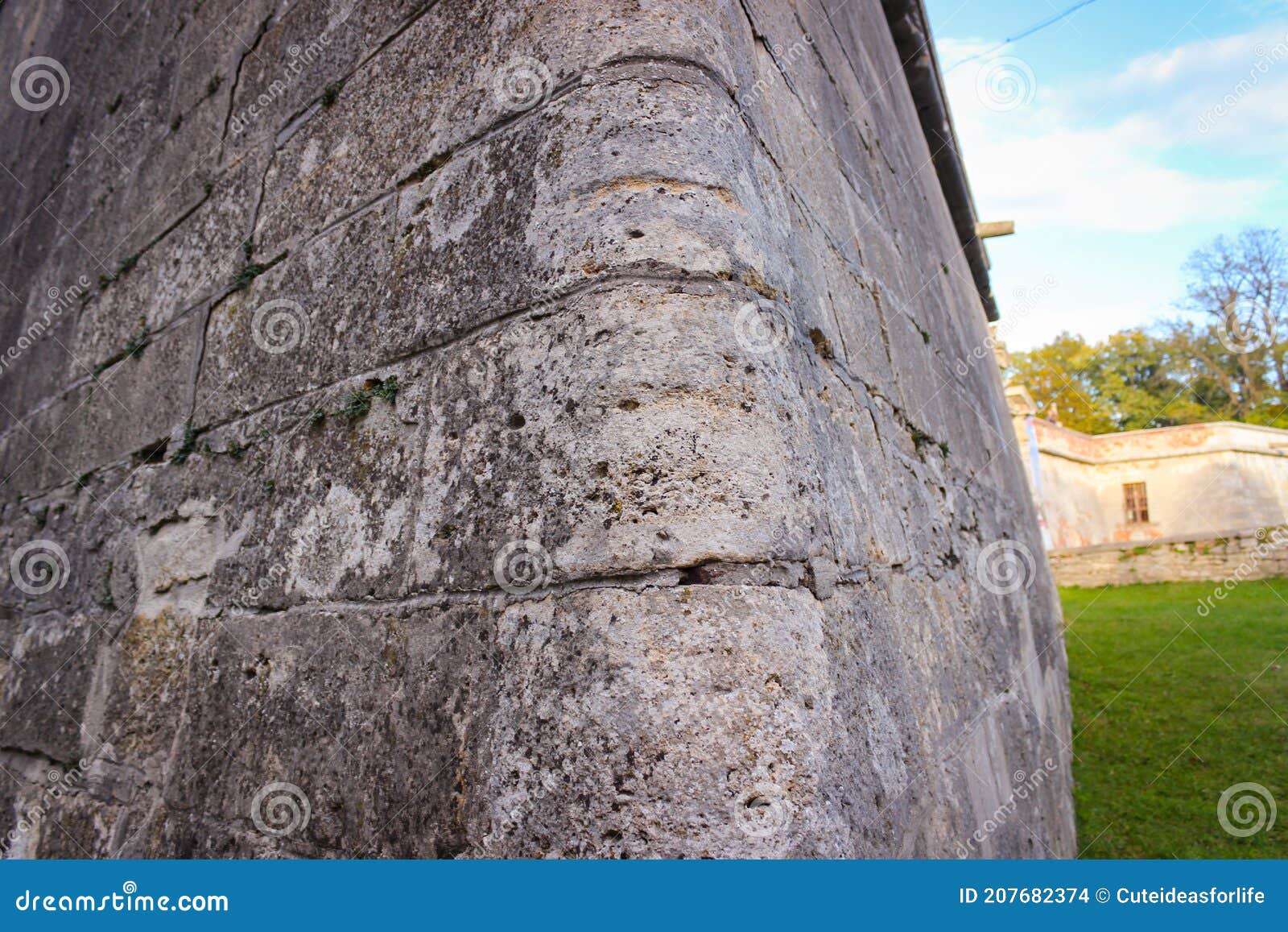 Ancient Defensive Stone Walls of the Castle Stock Photo - Image of ...