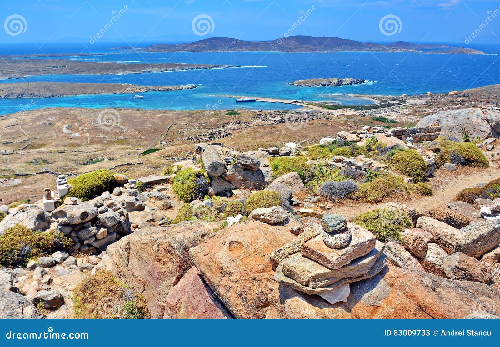 Ancient Delos Ruins, Greece Stock Image - Image of antiquity, delos ...