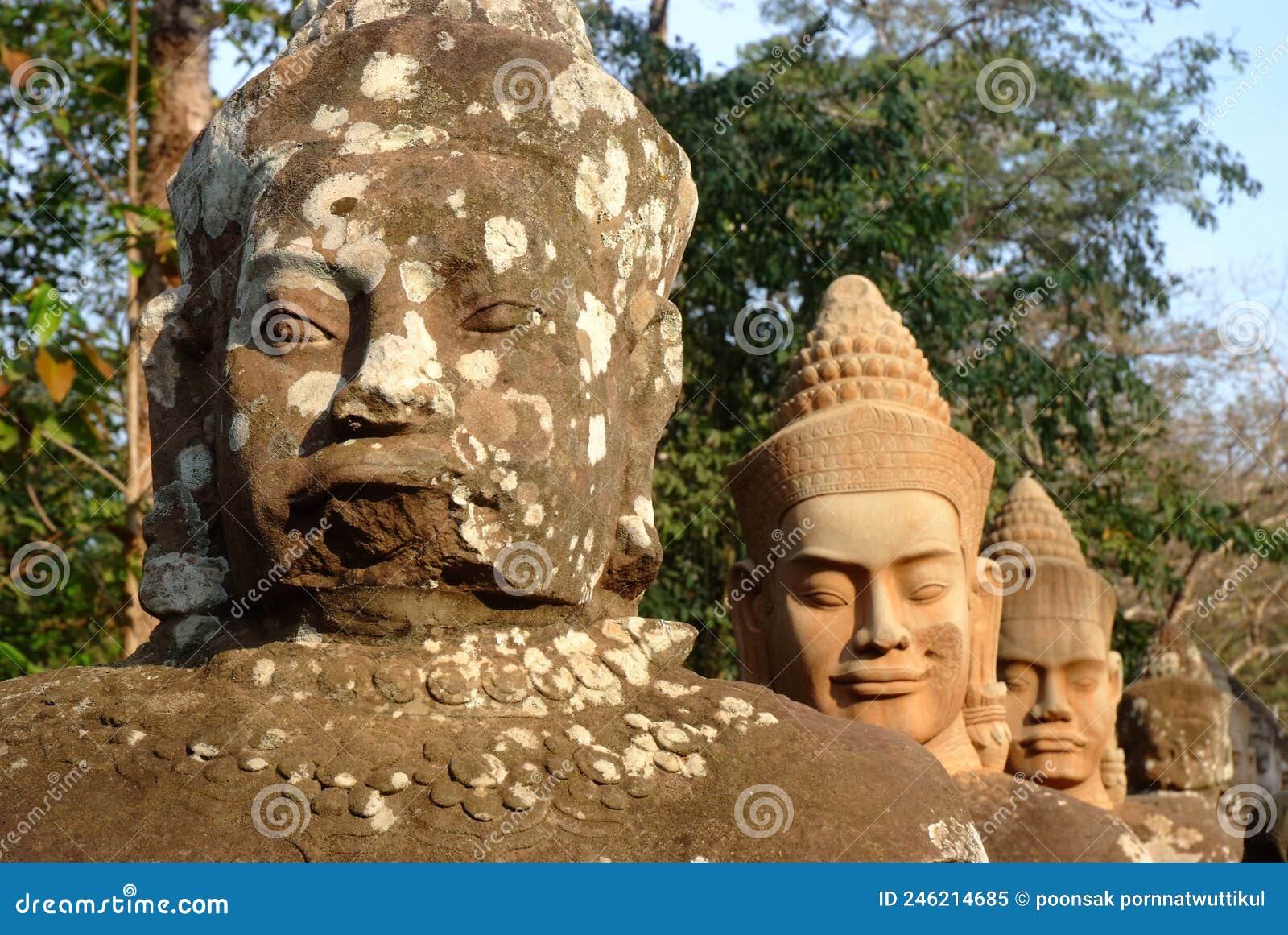 Ancient Devas Statues Carved Out of Stones Depicting the Scene of ...