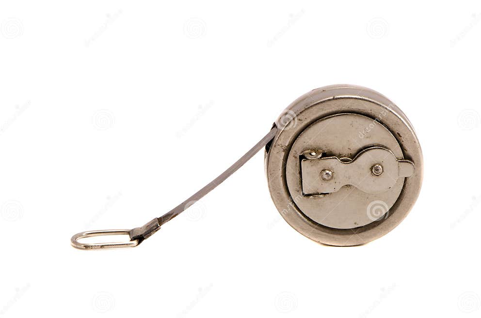 Ancient Device Measuring Length Roulette Isolated Stock Photo - Image ...