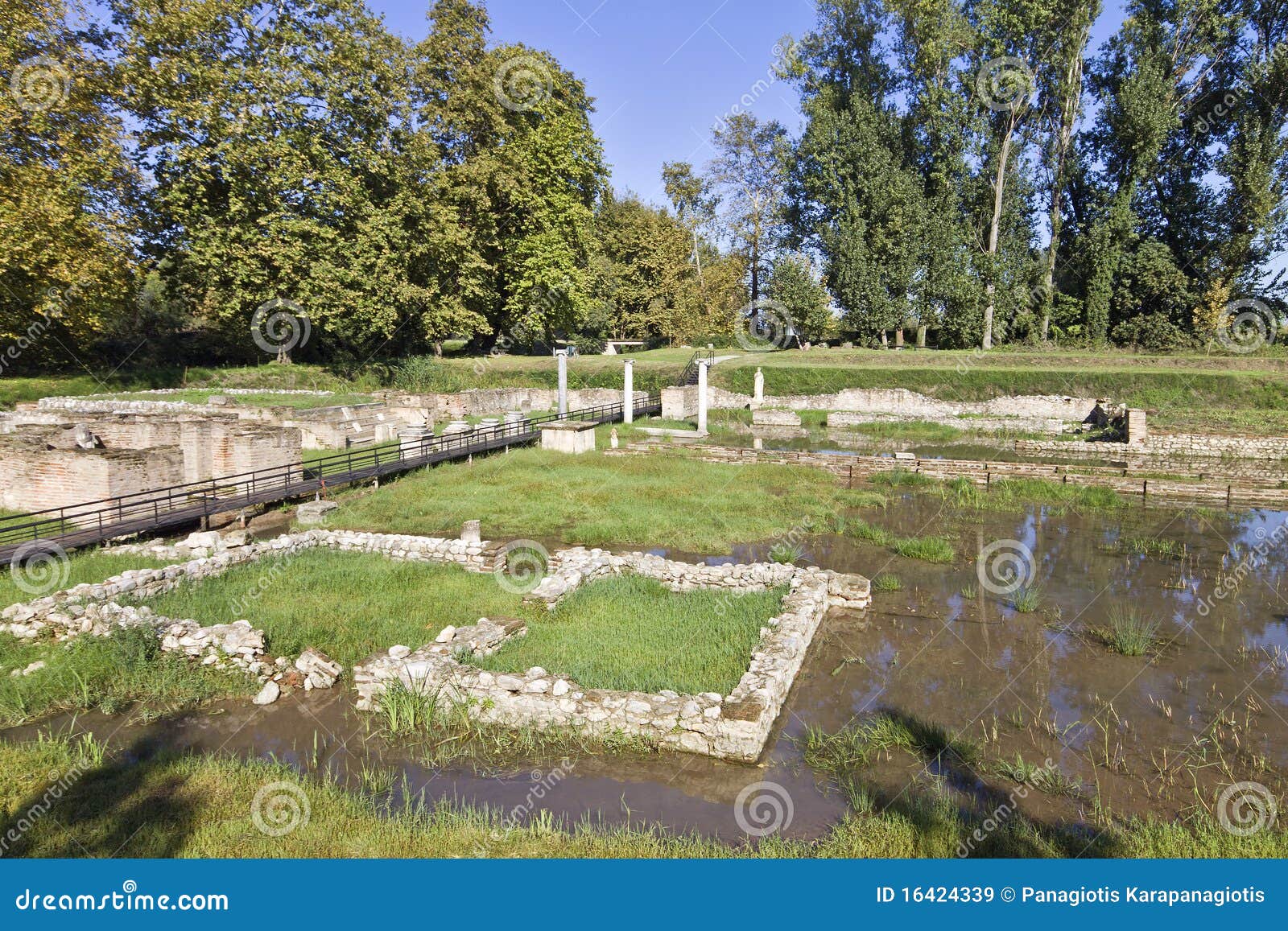 Ancient Dion at Greece, Temple of Isis Stock Image - Image of ...