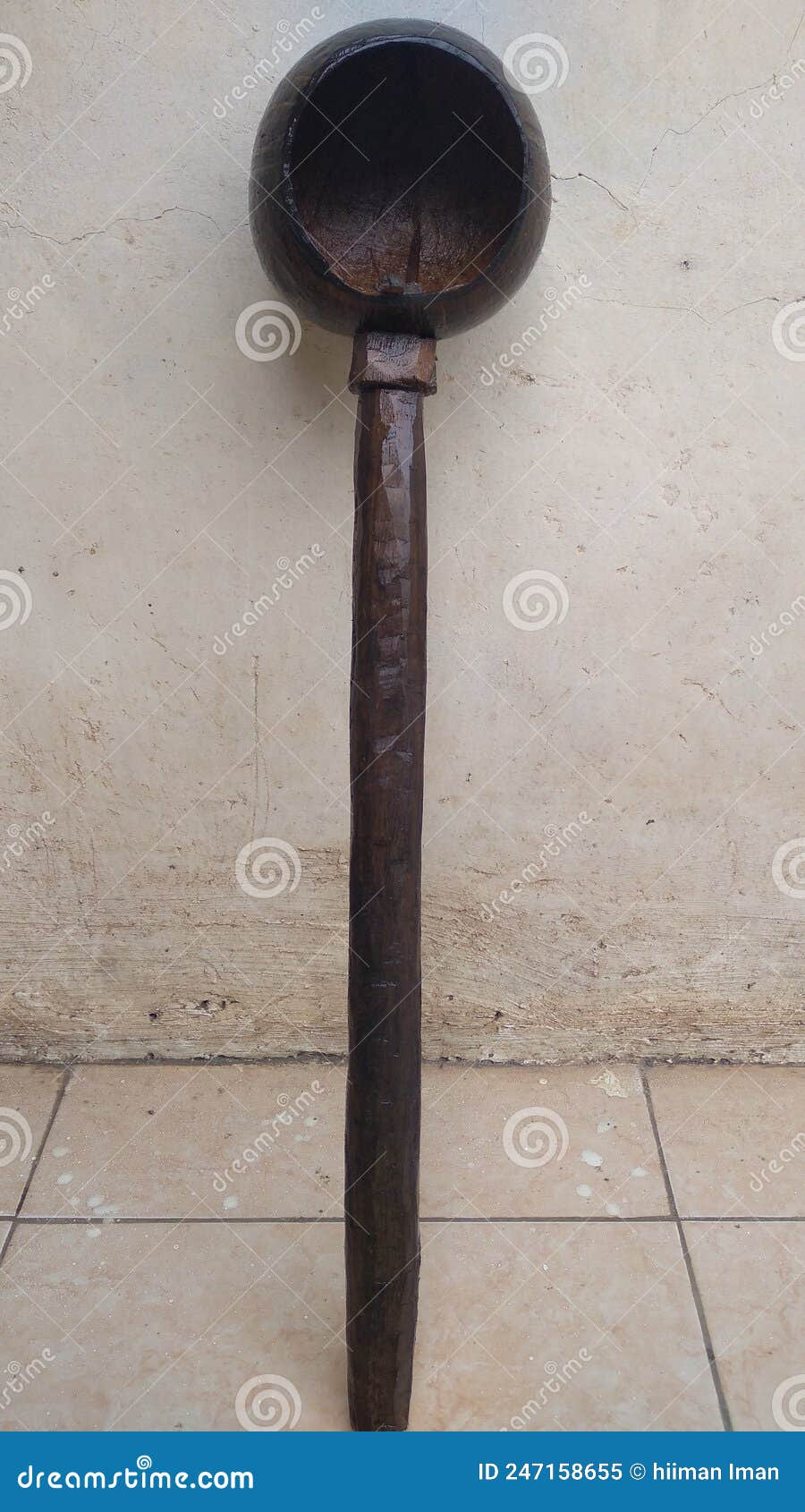 The Ancient Dipper is Made of Coconut Skin and Wood Stock Image - Image ...