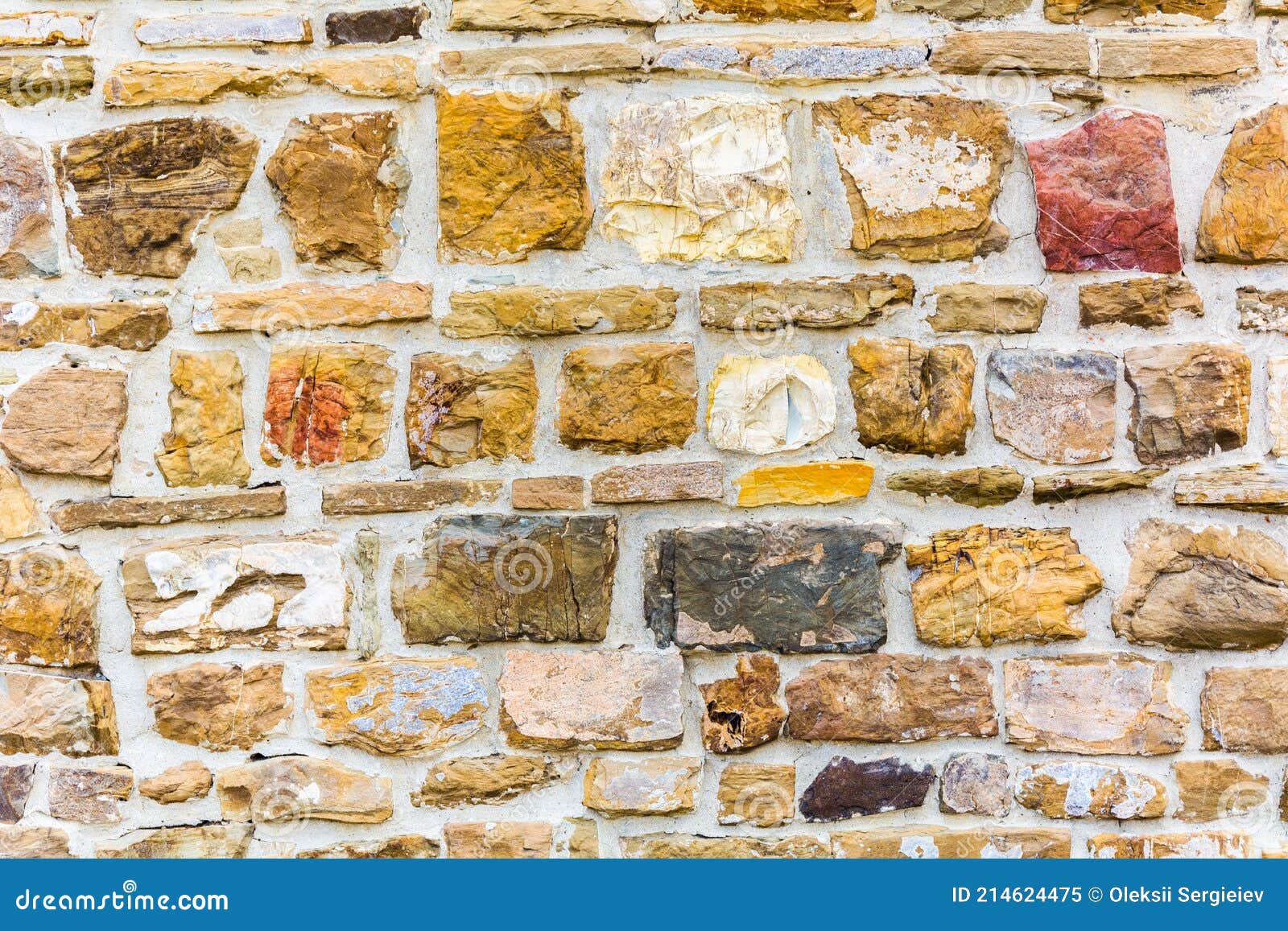 Ancient dirty stone wall stock image. Image of construction - 214624475