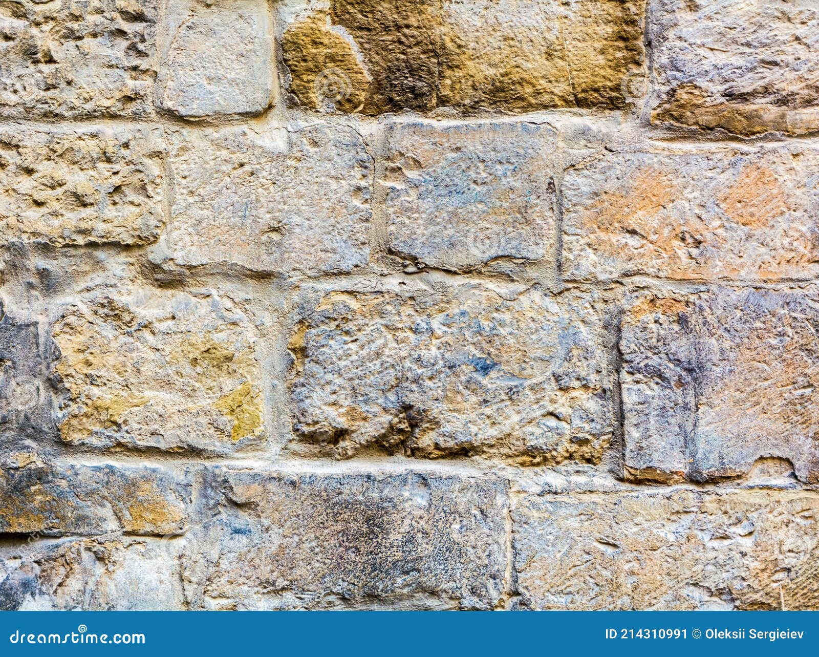 Ancient dirty stone wall stock image. Image of boundary - 214310991