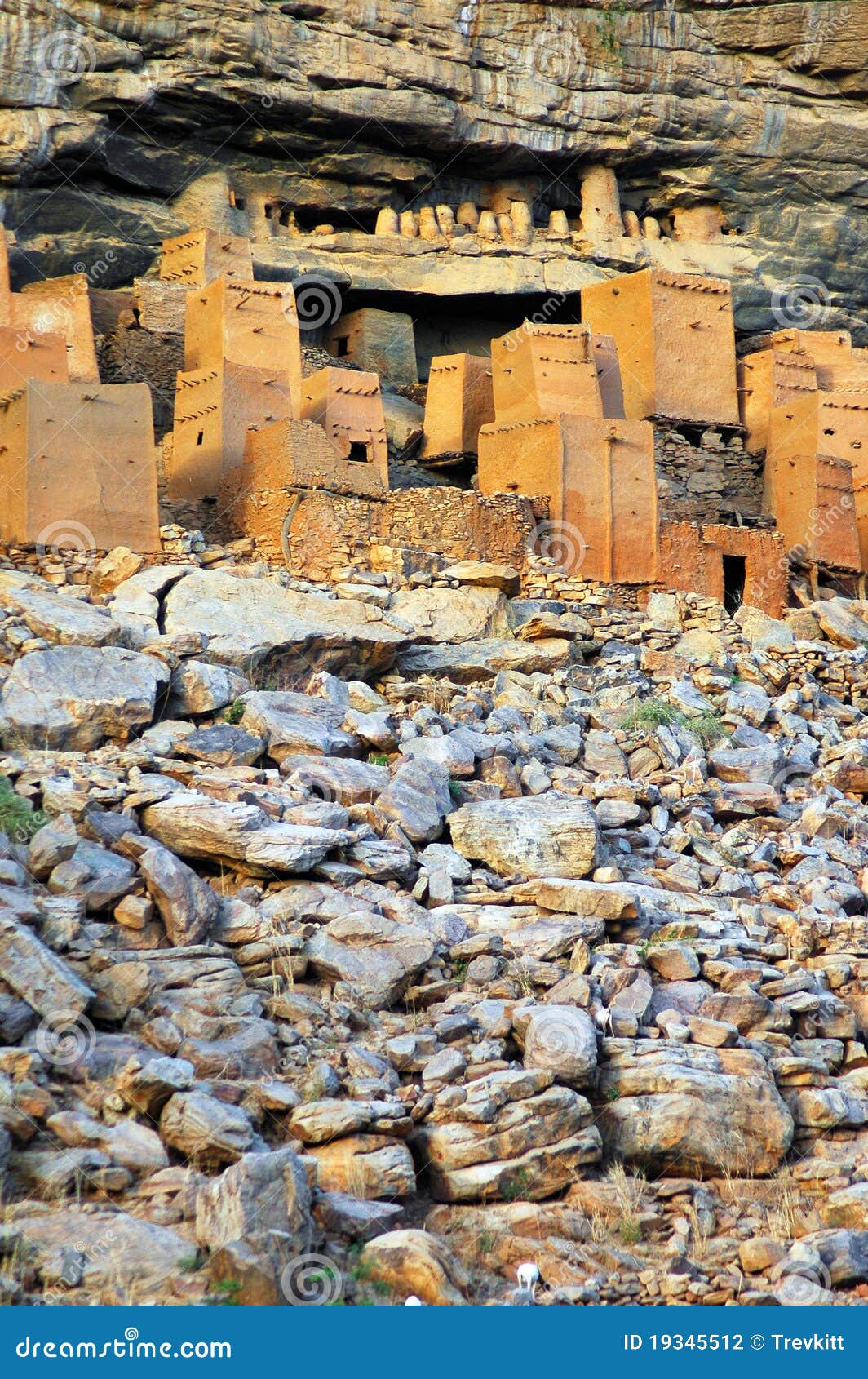 Ancient Dogon And Tellem Houses Stock Image | CartoonDealer.com #19345615