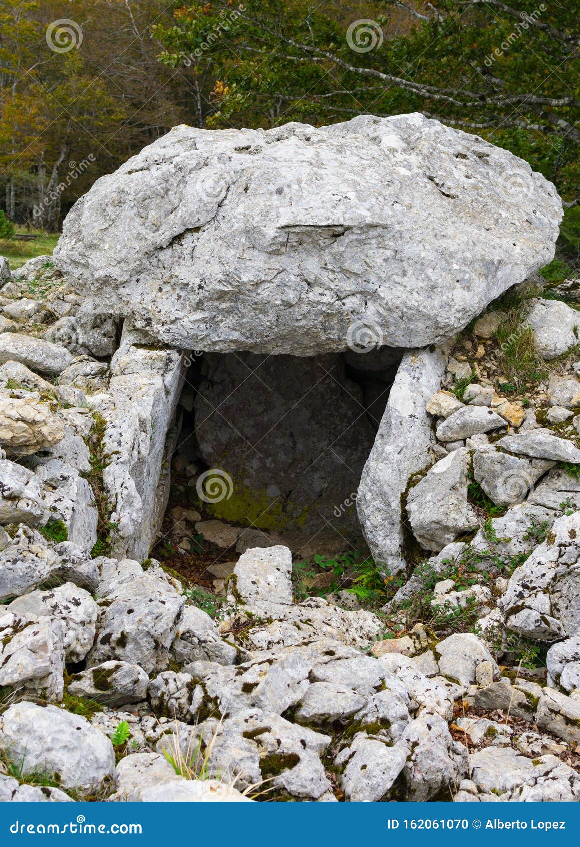 Ancient Dolmen in Lekunberri, Spain Stock Photo - Image of natural ...