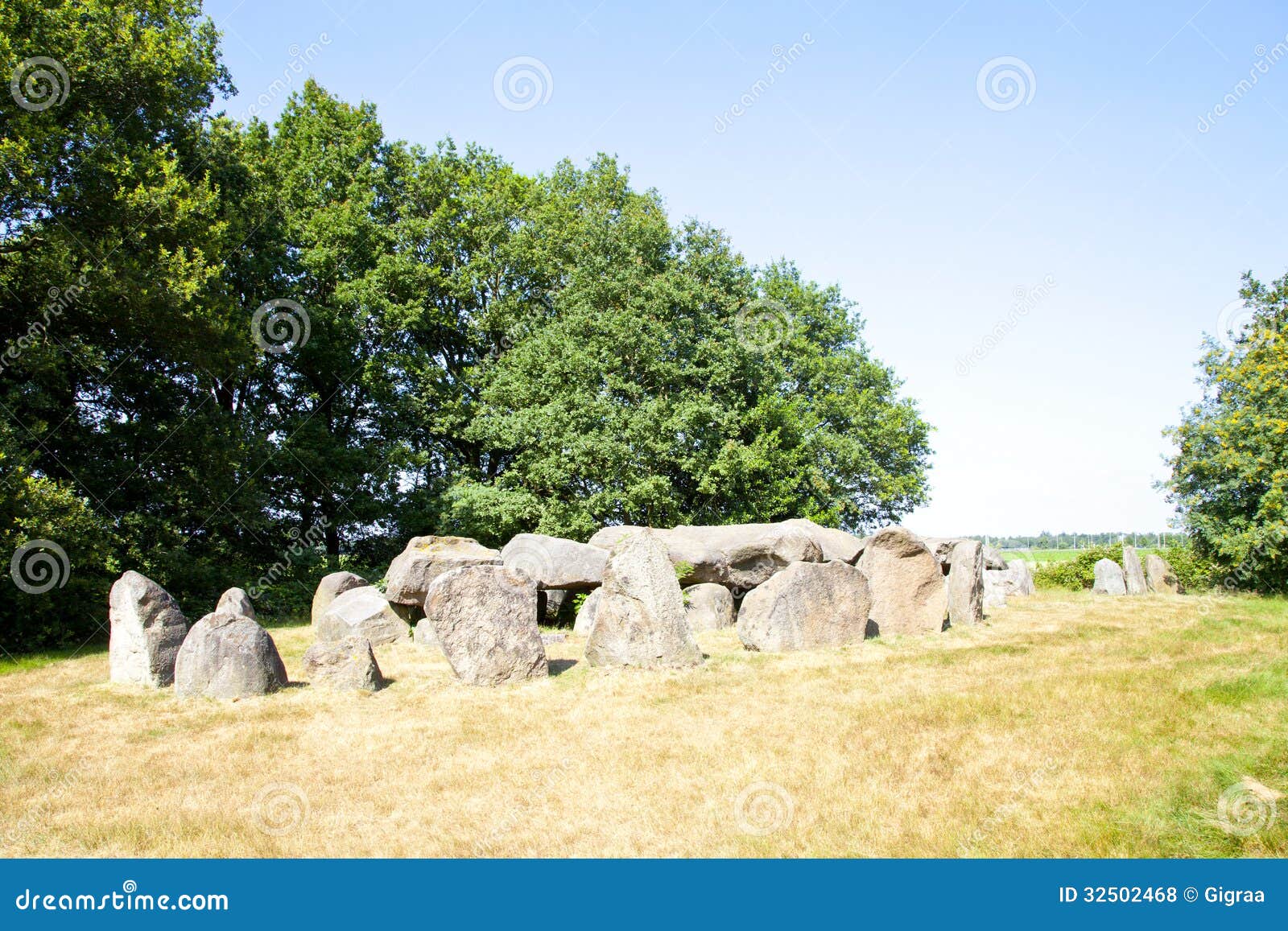 Ancient dolmen of stones stock photo. Image of place - 32502468