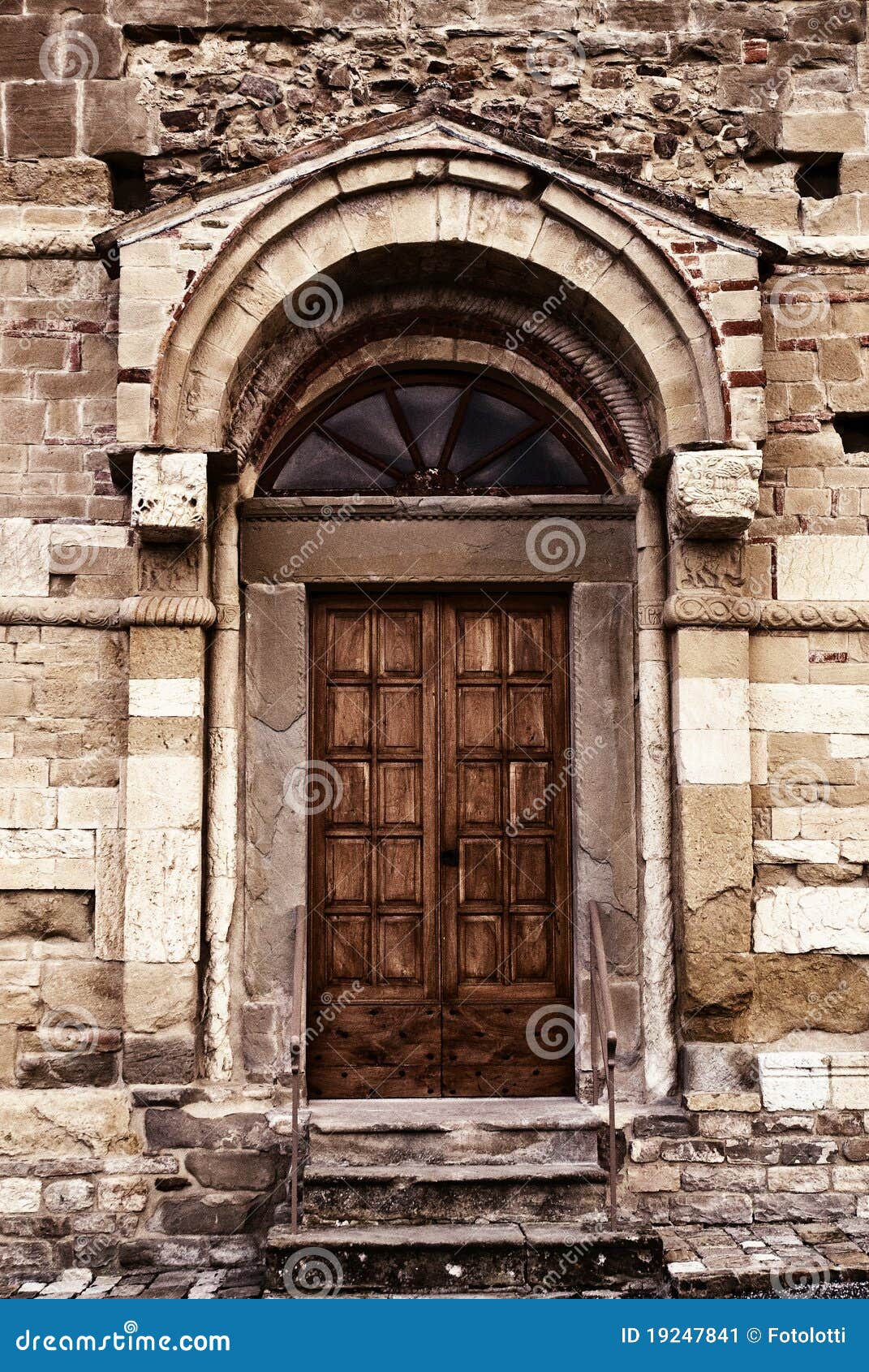 Ancient door stock image. Image of knob, brick, entrance - 19247841