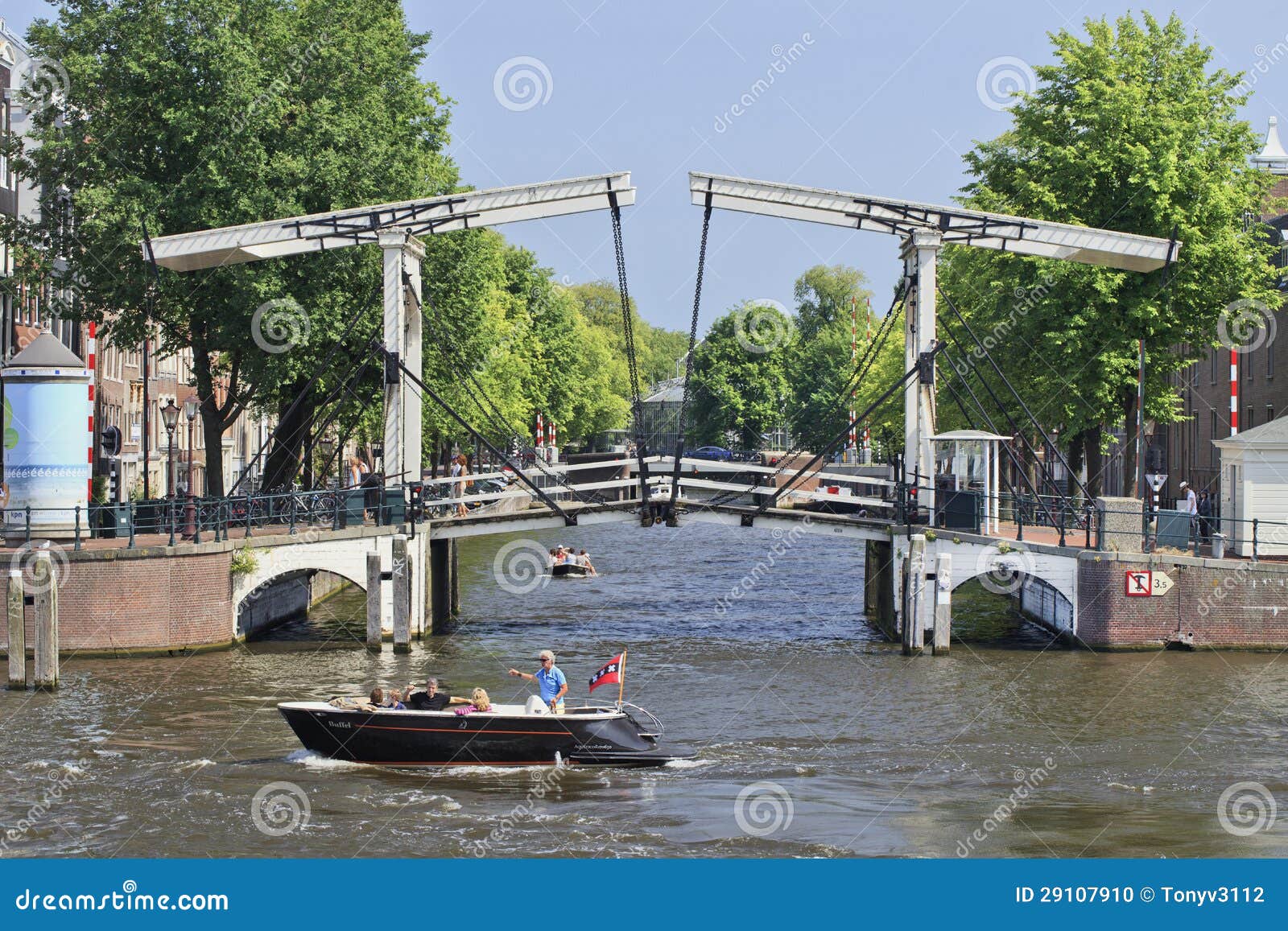 Ancient Drawbridge with a Boat Editorial Image - Image of flag, culture ...