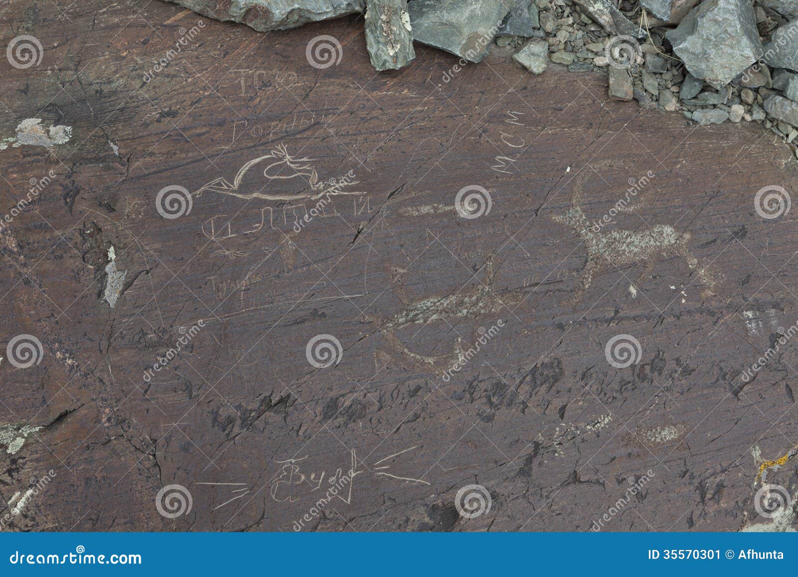 Ancient drawings stock image. Image of culture, archaeology - 35570301