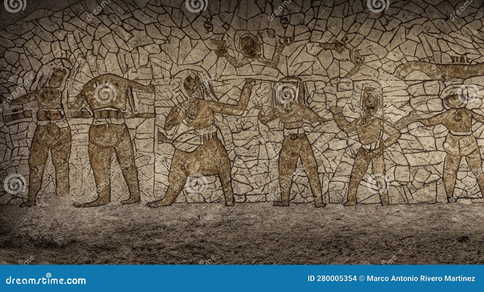 The Ancient Drawings On Rocks Altai Stock Photography | CartoonDealer ...