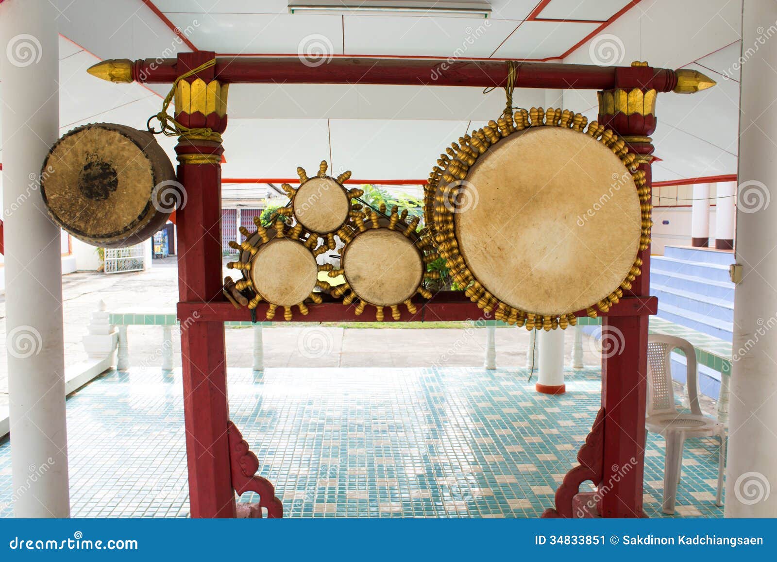 The Ancient Drum and Drumsticks Stock Image - Image of musical, song ...