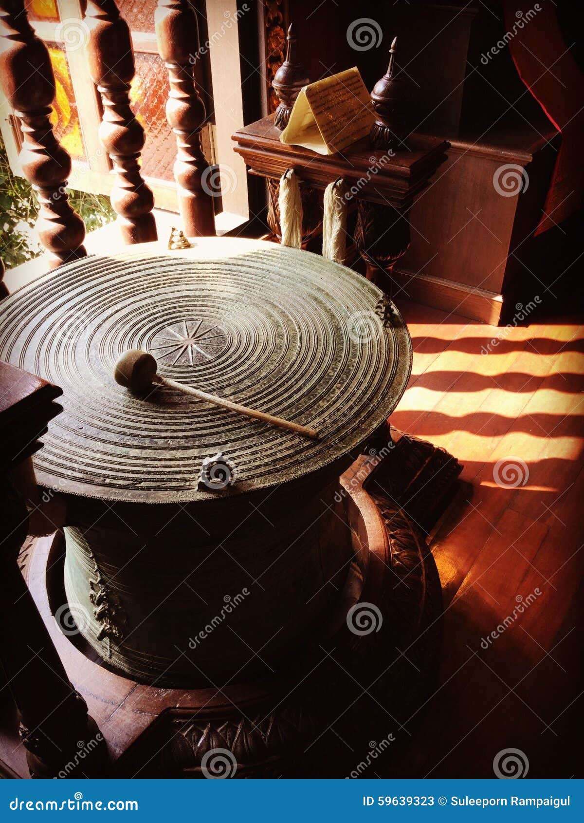 Ancient Drum stock image. Image of ruins, drum, musium - 59639323