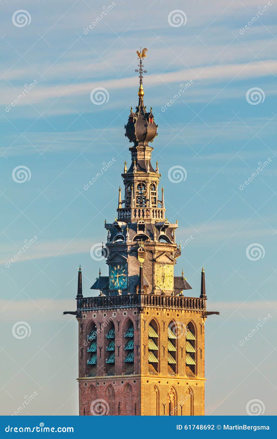 The Ancient Dutch Stevenskerk Church in Nijmegen Stock Photo - Image of ...