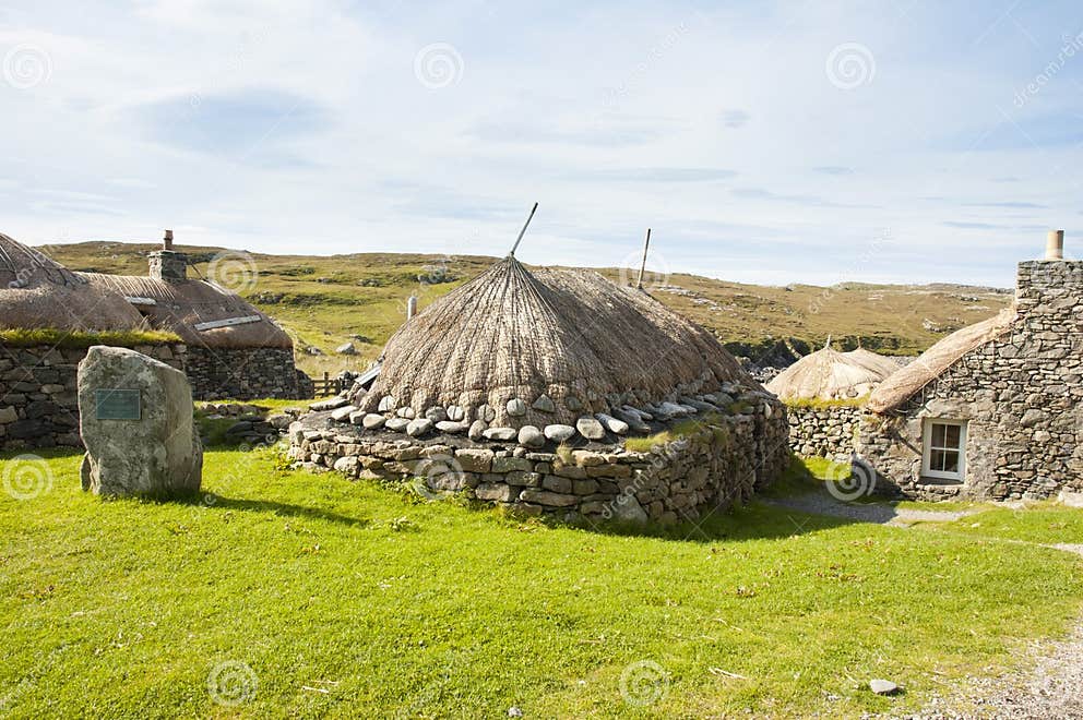 Ancient Dwellings stock photo. Image of hebrides, education - 16164188