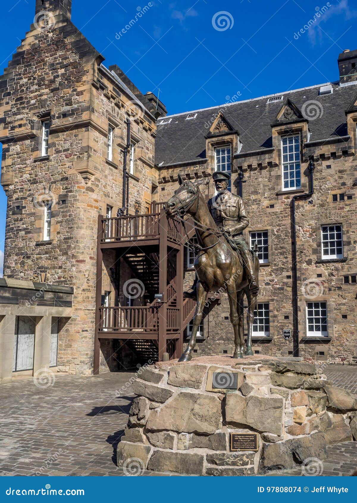 Ancient Edinburgh Castle, Scotland Stock Photo - Image of history ...
