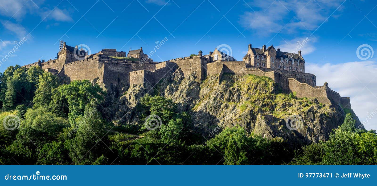 Ancient Edinburgh Castle, Scotland Stock Image - Image of grandeur ...
