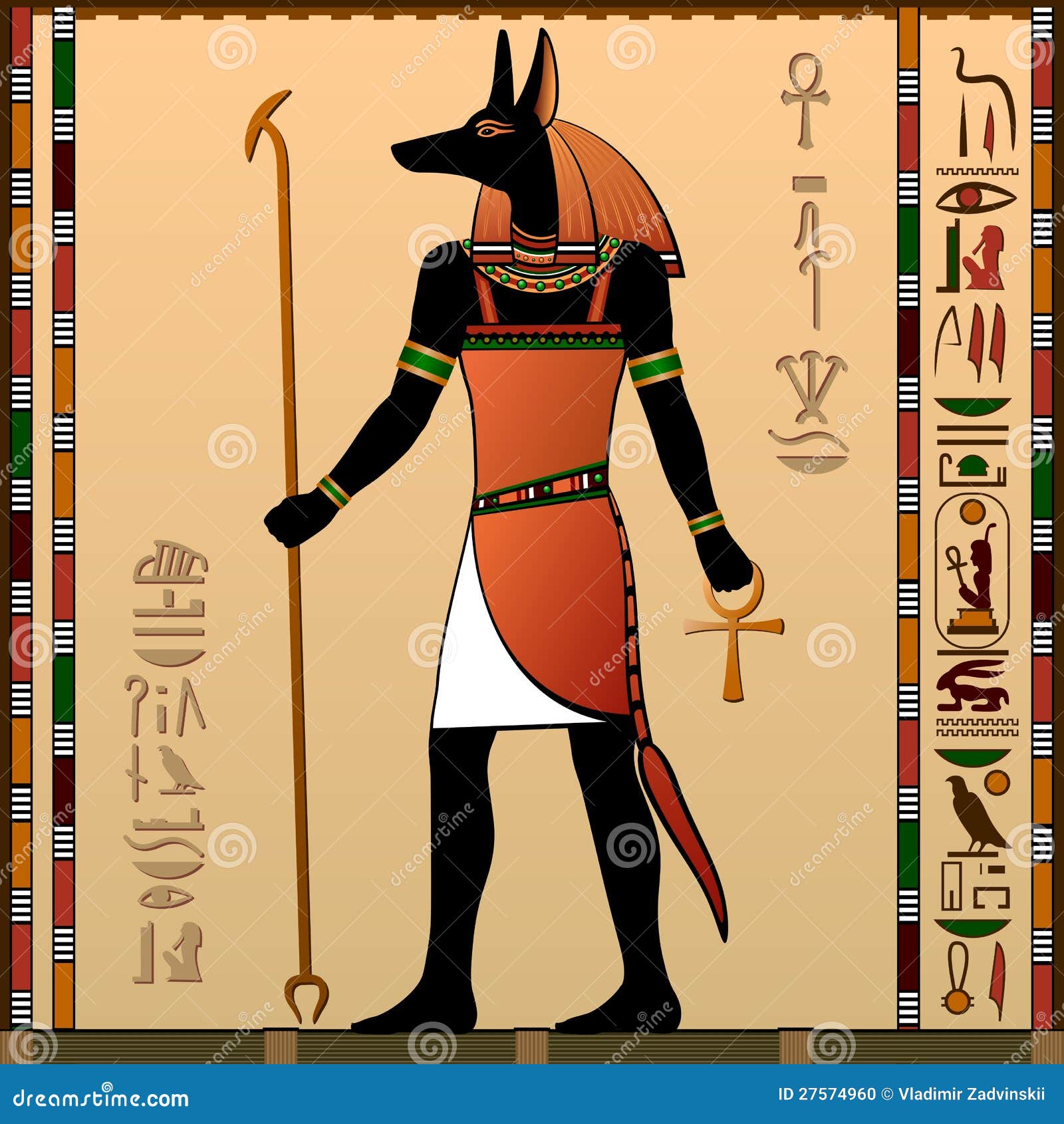Ancient Egypt stock vector. Illustration of vector, egypt - 27574960