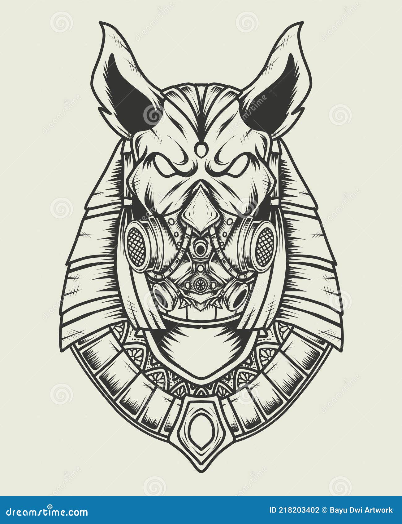 Ancient Mask Of Anubis