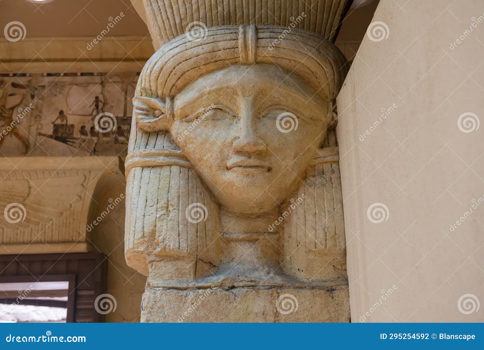 Ancient Egypt Female Limestone Monument Stock Photo - Image of anubis ...