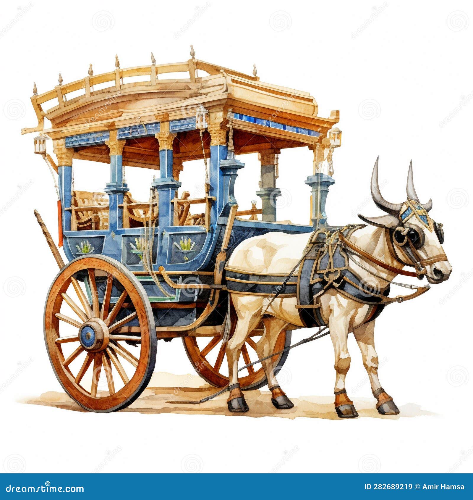 Ancient Egypt Oxen Pulling Wagon Stock Illustration - Illustration of temple, sign: 282689219