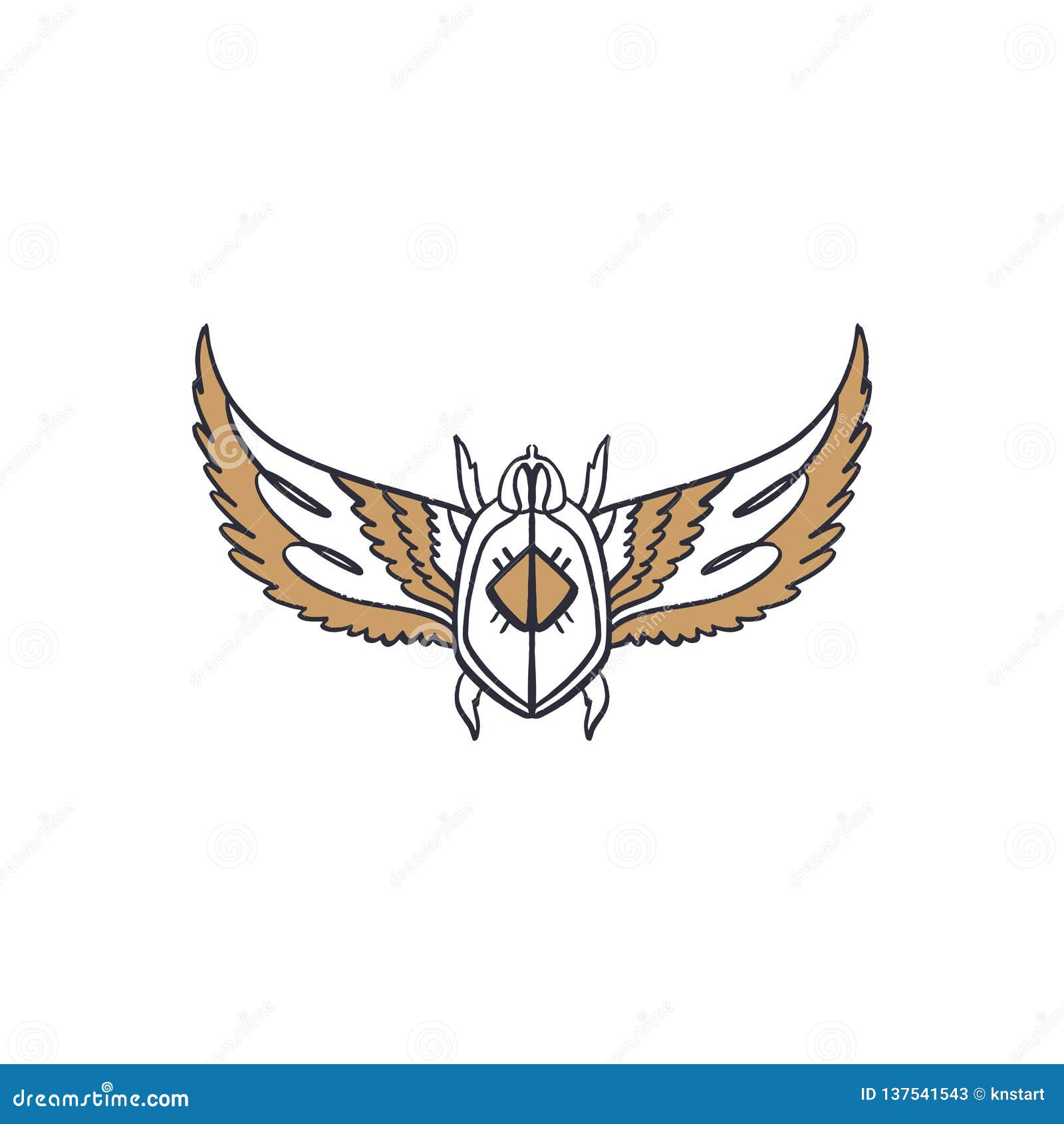 Ancient Egypt Symbol, Beetle Icon. Element, Outline Image, Line Art ...