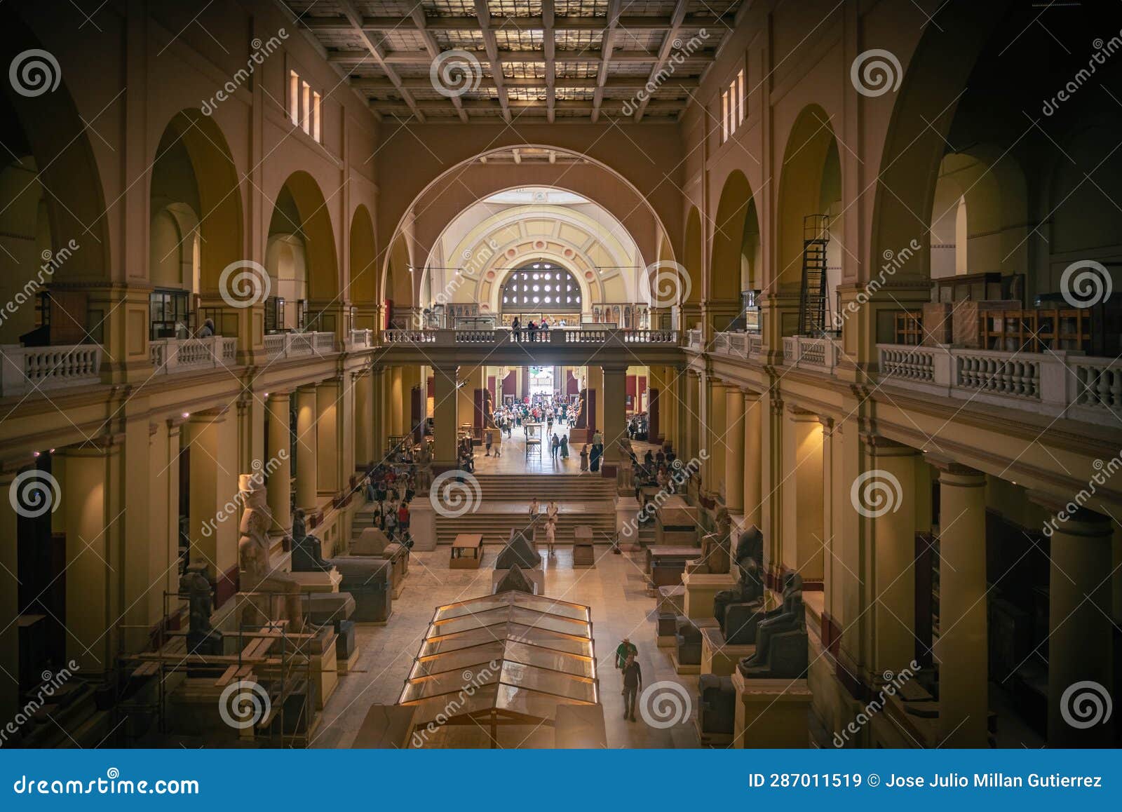 The Egyptian Museum from Inside Stock Image - Image of palace, interior ...