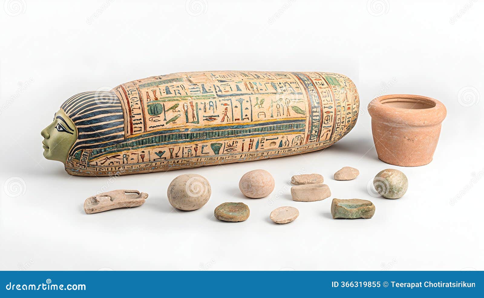 Ancient Egyptian Embalming Artifacts And Tools Stock Image ...