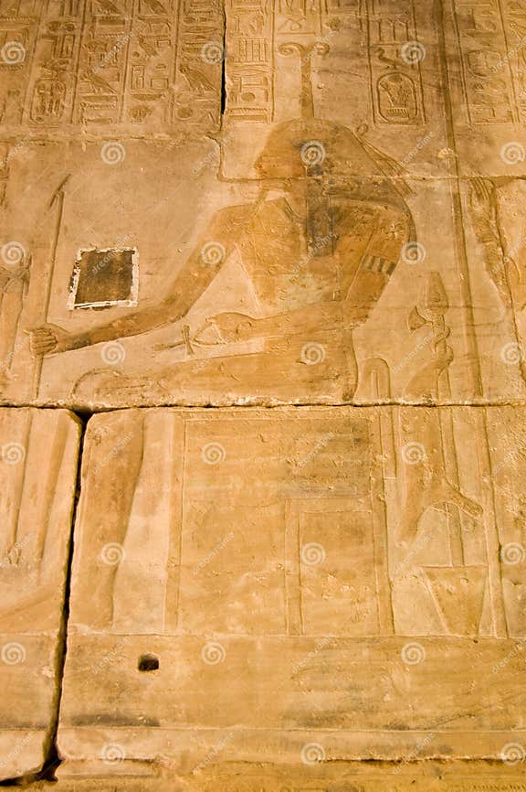 Ancient Egyptian God Khnum stock image. Image of vertical - 18091797