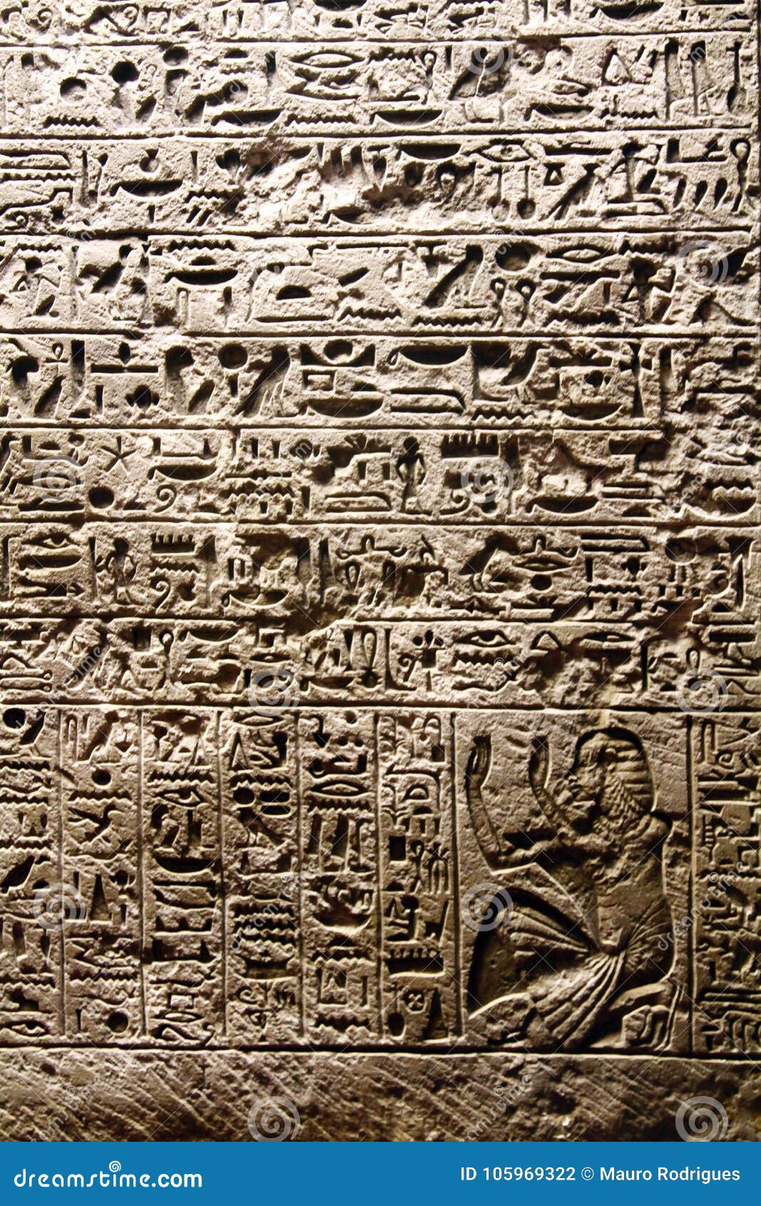 Ancient Egyptian Hieroglyphic Cuneiform Writing Editorial Photography ...