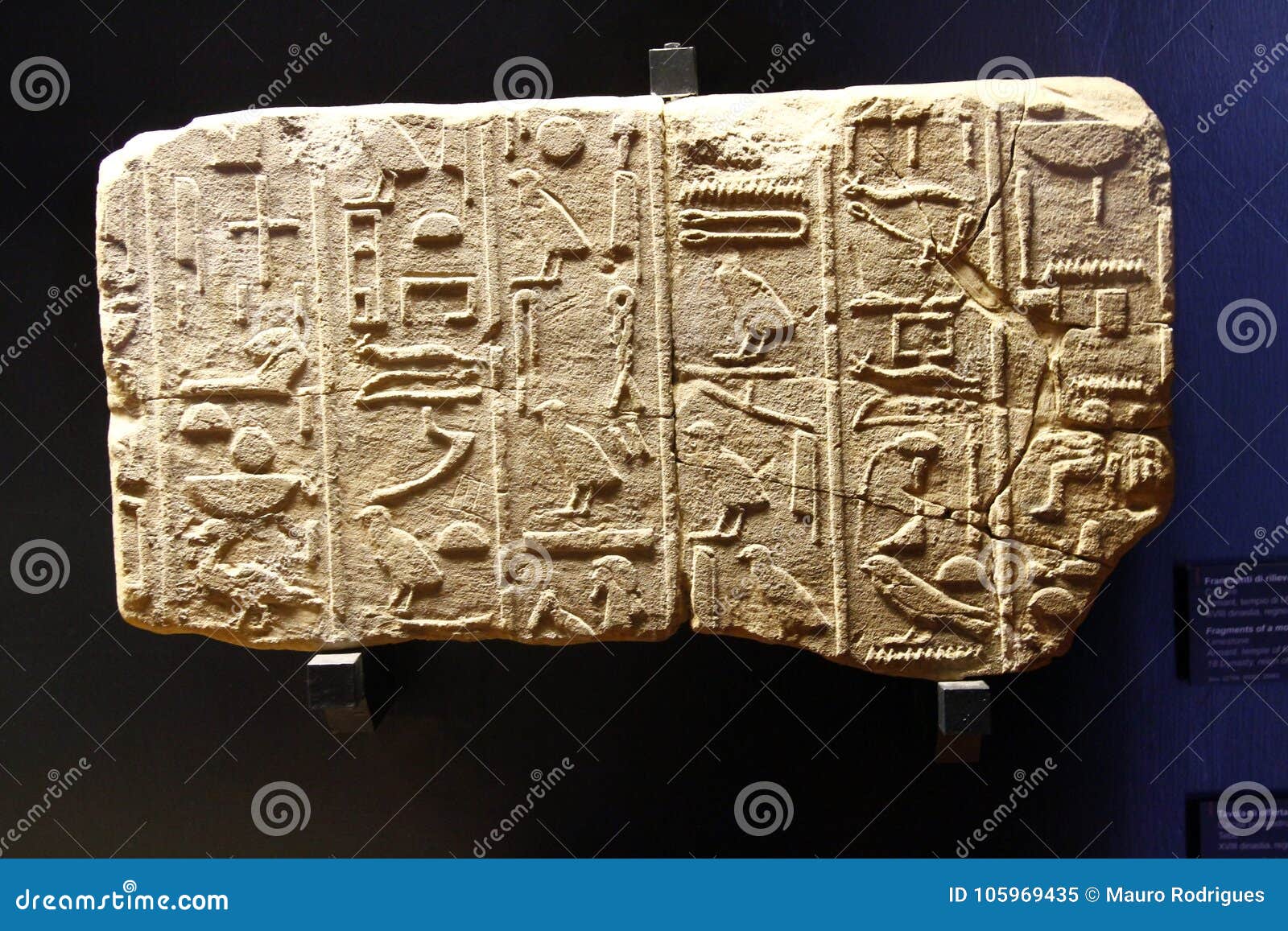 Ancient Egyptian Hieroglyphic Cuneiform Writing Editorial Image - Image ...
