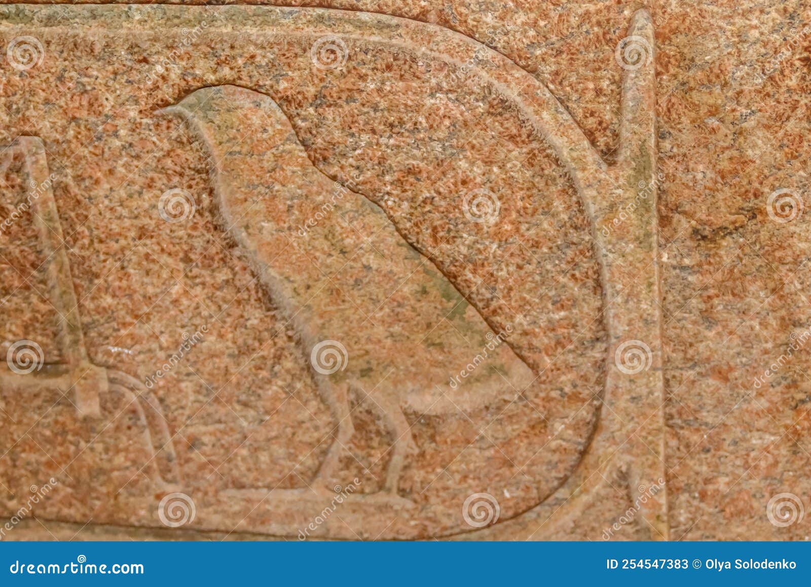 Ancient Egyptian Hieroglyphs Carved on Stone Wall Stock Image - Image ...