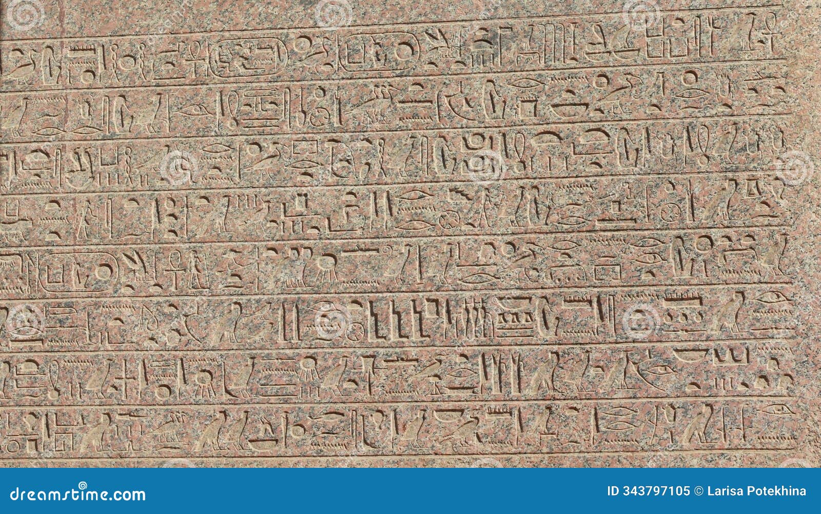 Ancient Egyptian Hieroglyphs Engraved on the Wall. Stock Image - Image ...