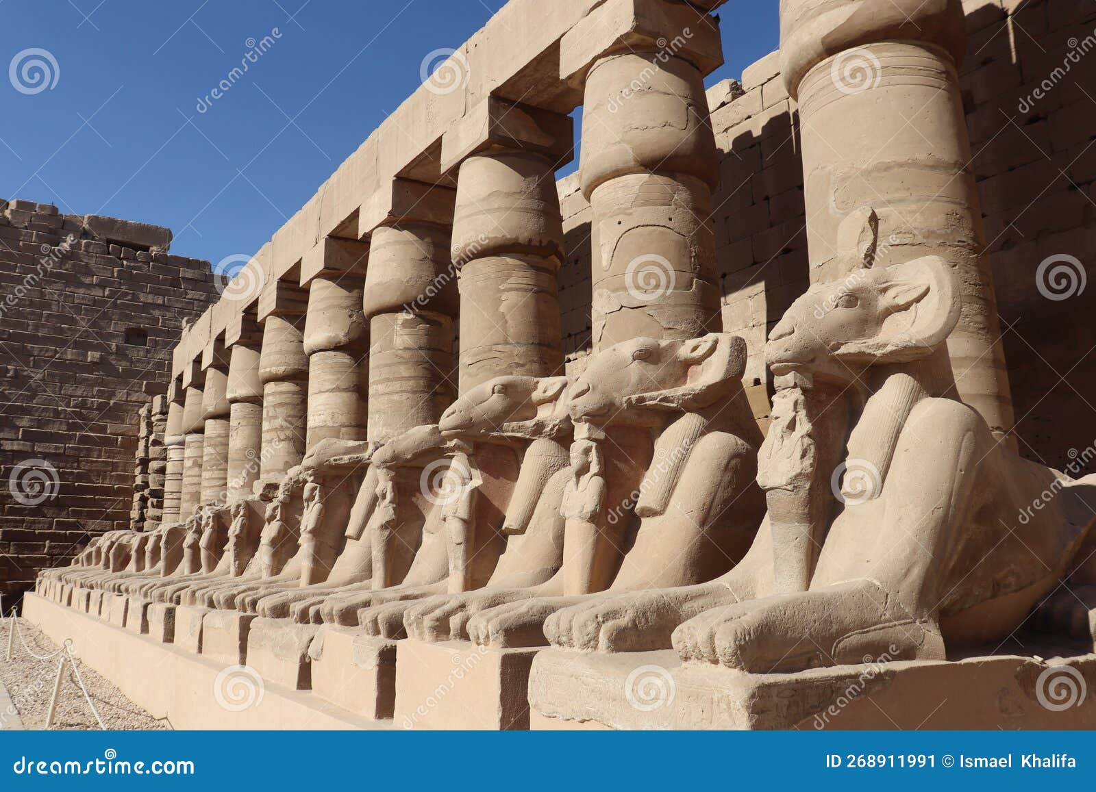 Ancient Egyptian Karnak Temple in Luxor, Egypt Stock Image - Image of ...