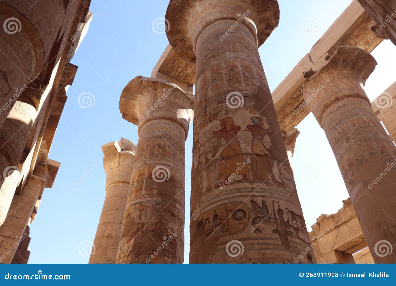 Ancient Egyptian Karnak Temple in Luxor, Egypt Stock Photo - Image of ...